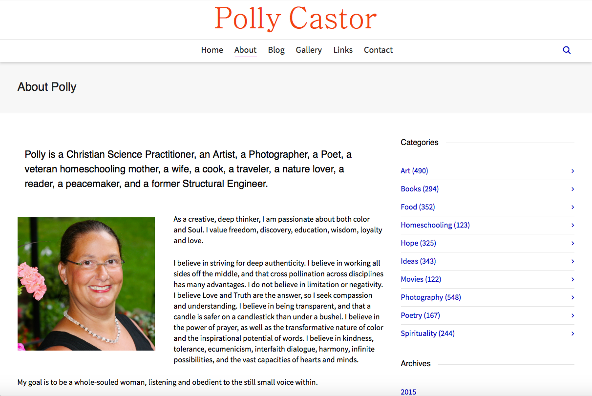 How to Navigate My New Website | Polly Castor