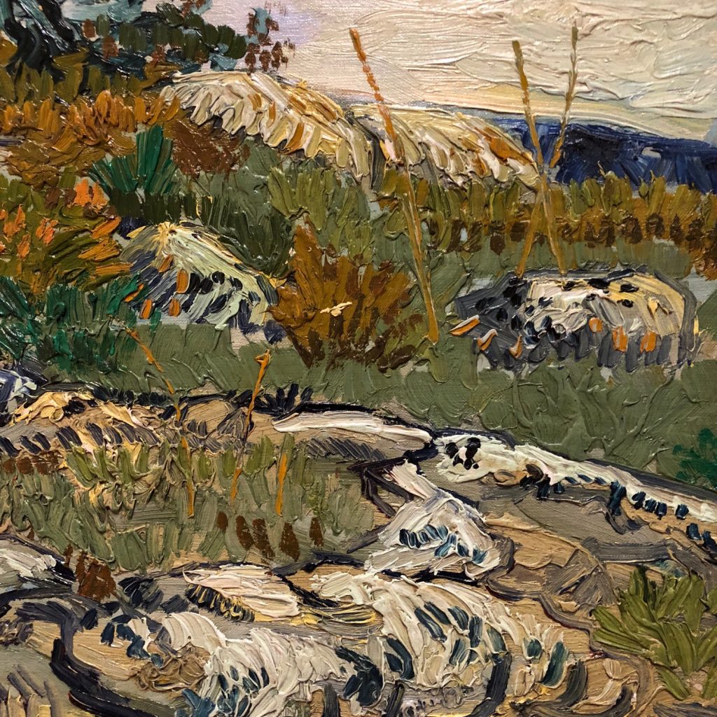 Close-up Details of Van Gogh's Painting "The Rocks" | Polly Castor