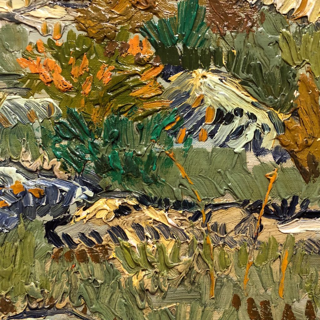 Close-up Details of Van Gogh's Painting "The Rocks" | Polly Castor