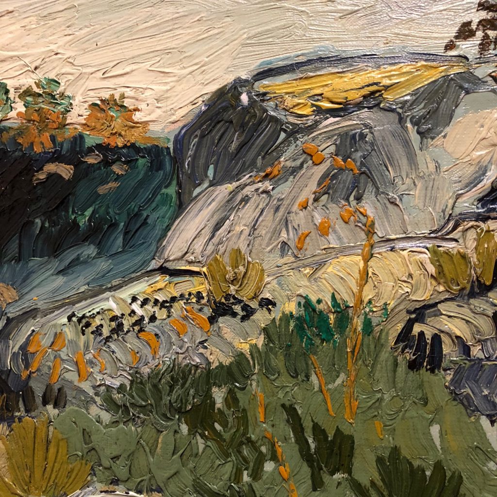 Close-up Details of Van Gogh's Painting "The Rocks" | Polly Castor