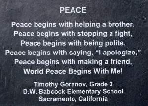 Short Poems About Peace by Children | Polly Castor